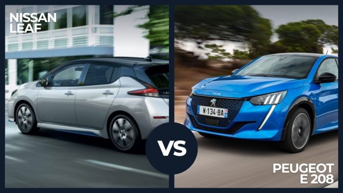 leaf vs 208 – Nissan